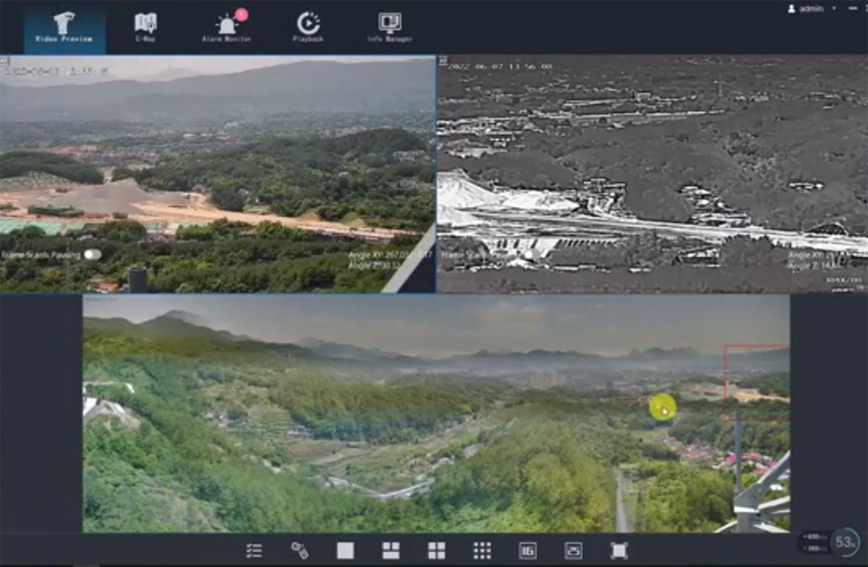 3km Forest Fire Wildfire Detection System Sound Alerts Surveillance PTZ ...