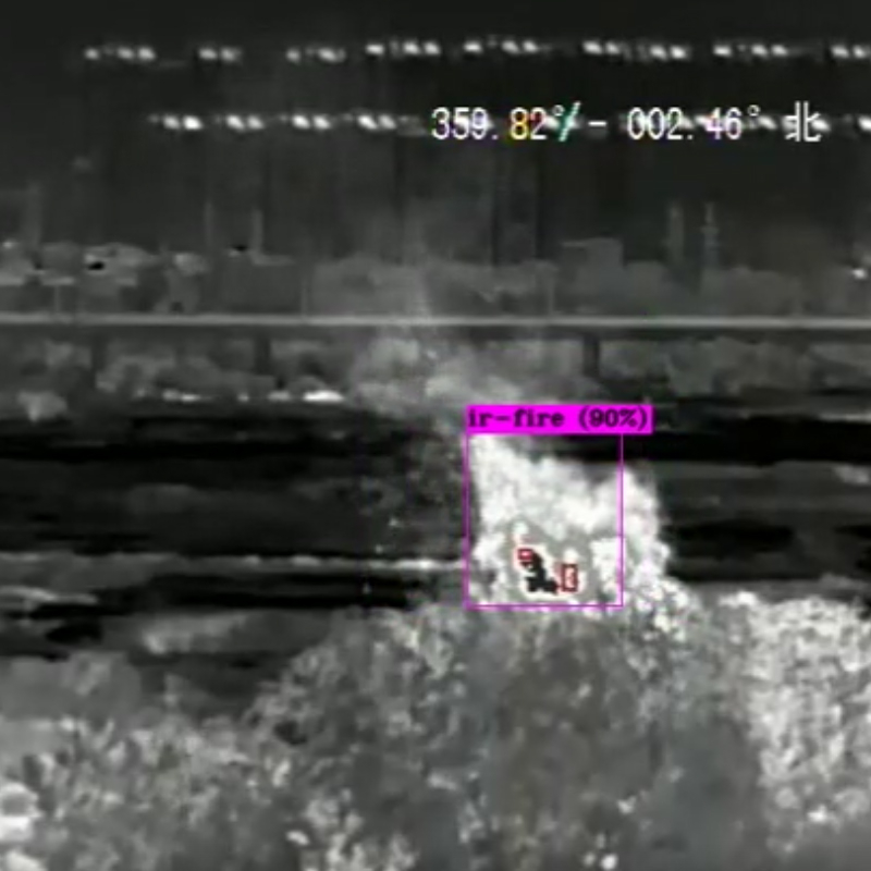 3km Smoke Fire Identification Alarm 640X512 75mm Oilfield Security 360 ...